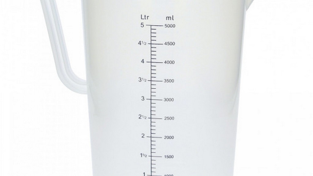 Maatbeker van polypropyleen