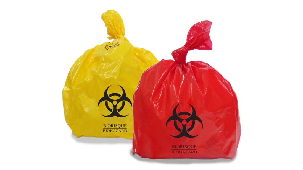 Biohazard Marked Bag