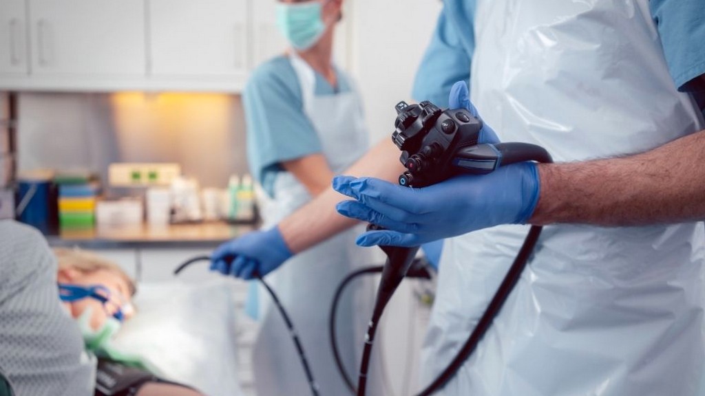 Gastroscope สองช่องทาง