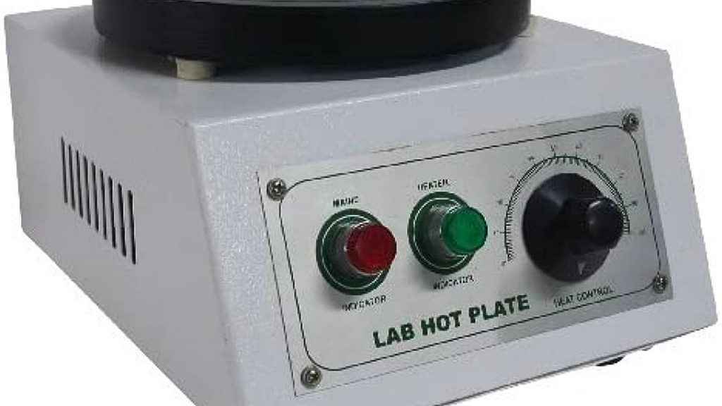 Placa calefactora redonda de laboratorio